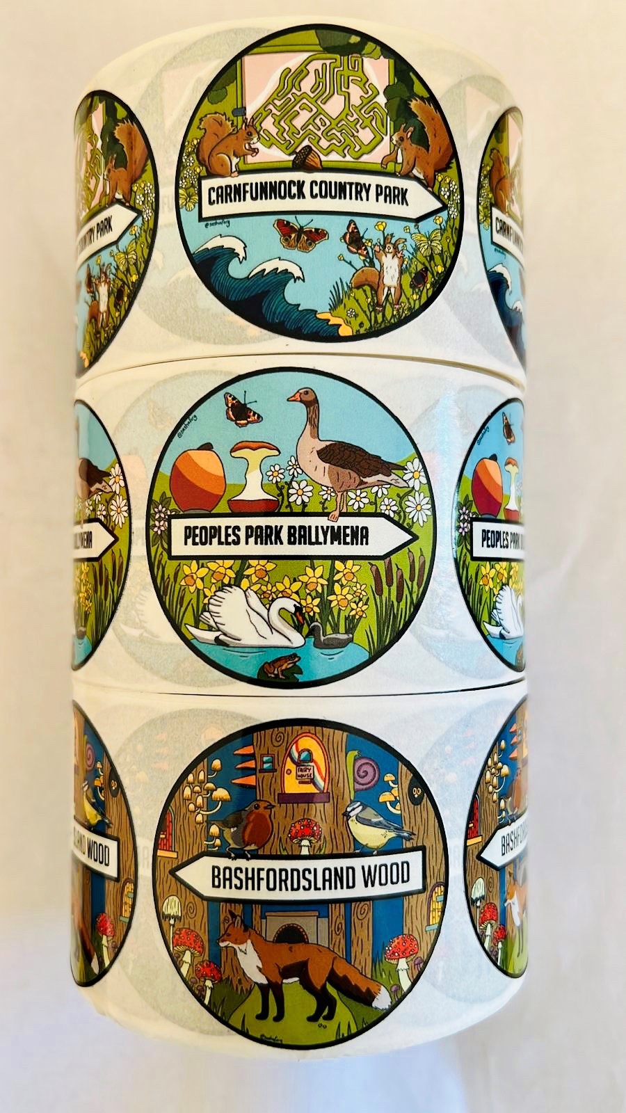 Love parks stickers